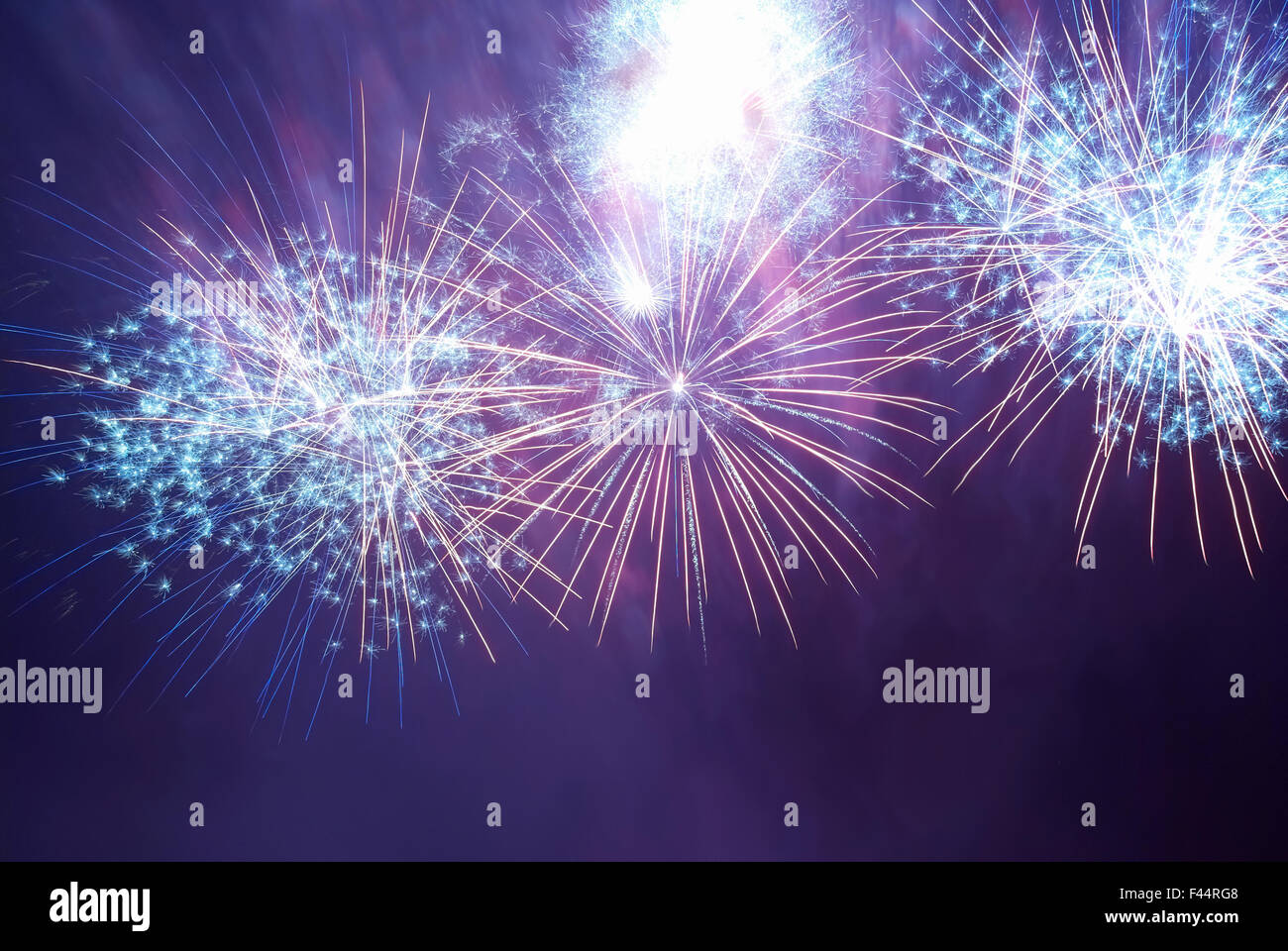 Bright pink purple fireworks light hi-res stock photography and images ...