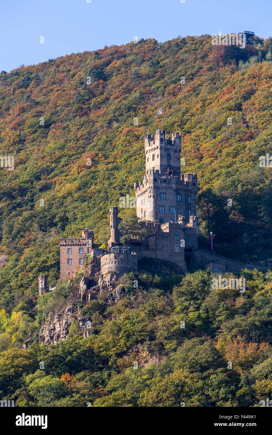 Burg Sooneck castle, in Niederheimbach, Rheingau, the UNESCO World ...