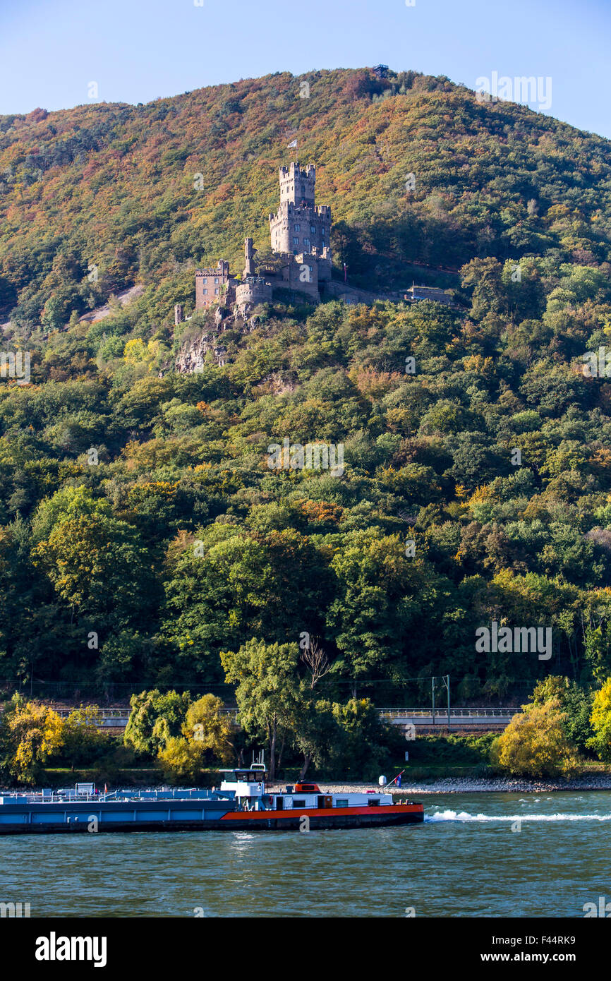 Burg Sooneck castle, in Niederheimbach, Rheingau, the UNESCO World ...