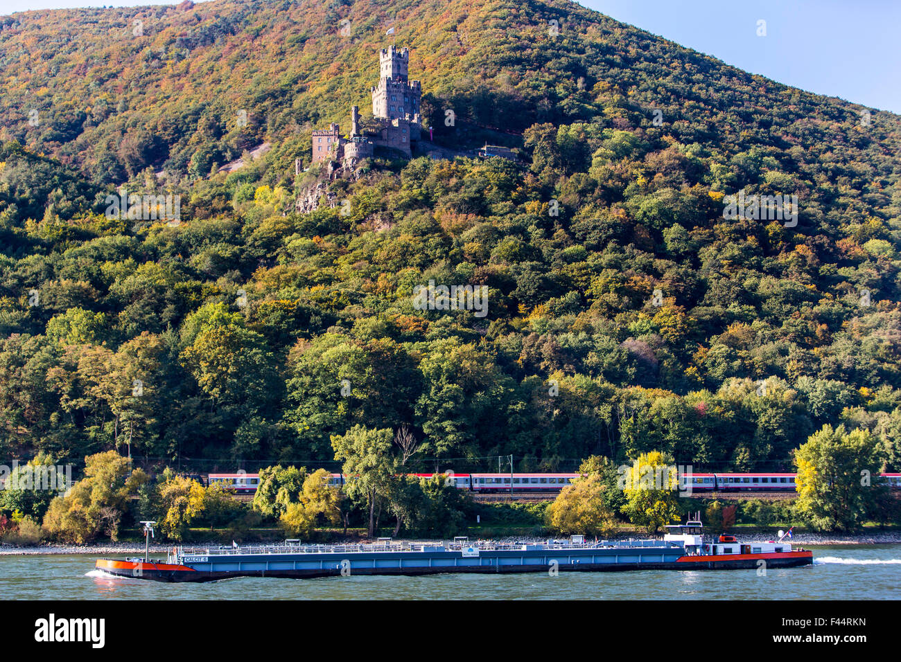 Burg Sooneck castle, in Niederheimbach, Rheingau, the UNESCO World ...