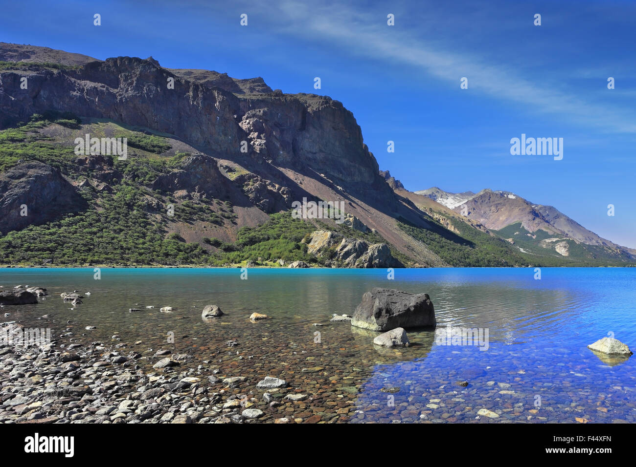 The bright blue water Stock Photo - Alamy