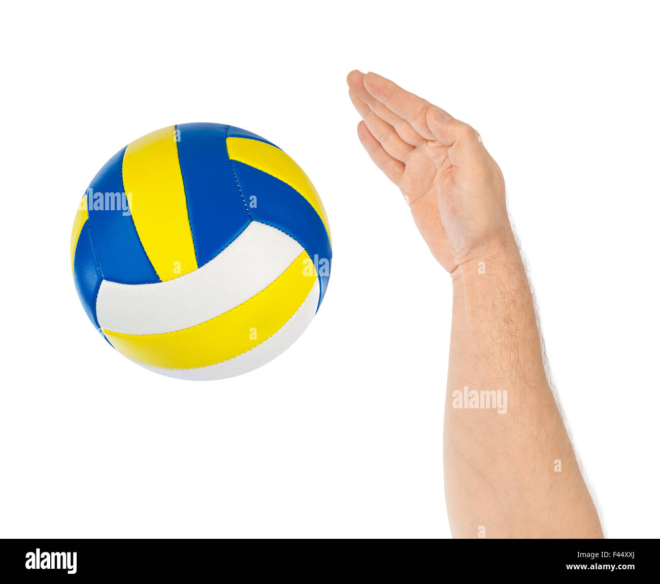 Hand and volleyball Stock Photo - Alamy