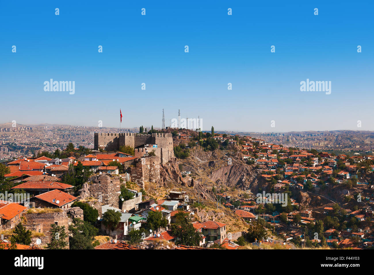 Old fort in Ankara Turkey Stock Photo - Alamy