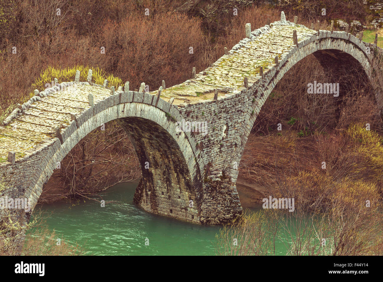 Bridge in Greece Stock Photo - Alamy