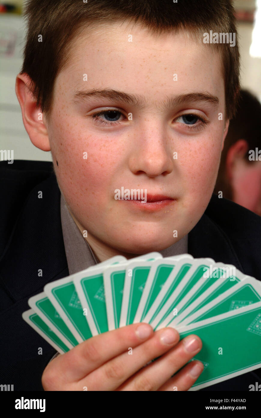 Hereford Cathedral School pupils playing the card game bridge in the ...