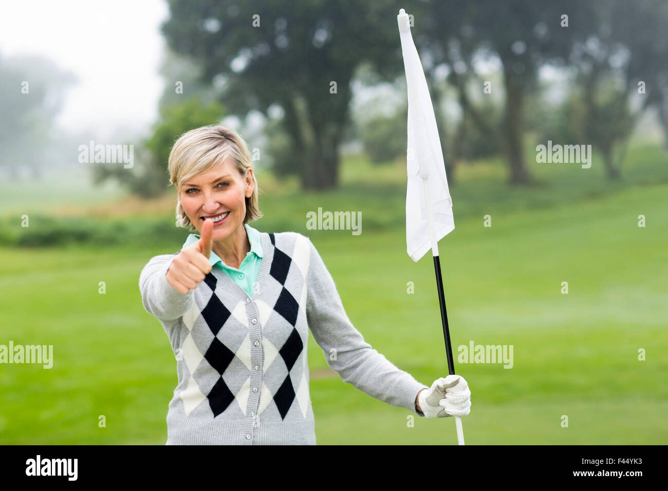 Lady holding flag hi-res stock photography and images - Alamy