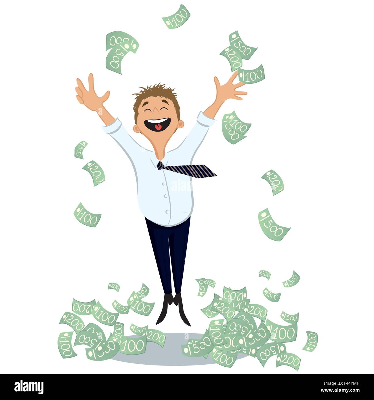 Get Rich Cartoon Stock Vector Images - Alamy