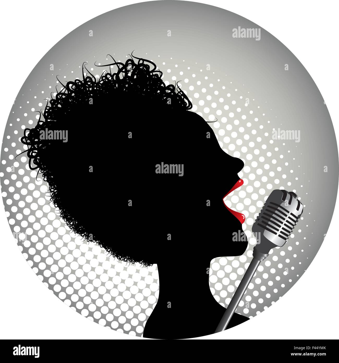 The jazz singer Stock Vector Images - Alamy