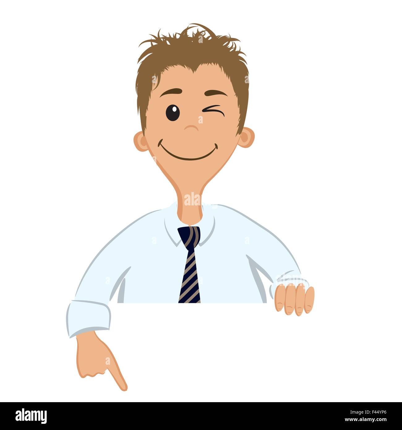 Cartoon illustration man showing showing hi-res stock photography and ...