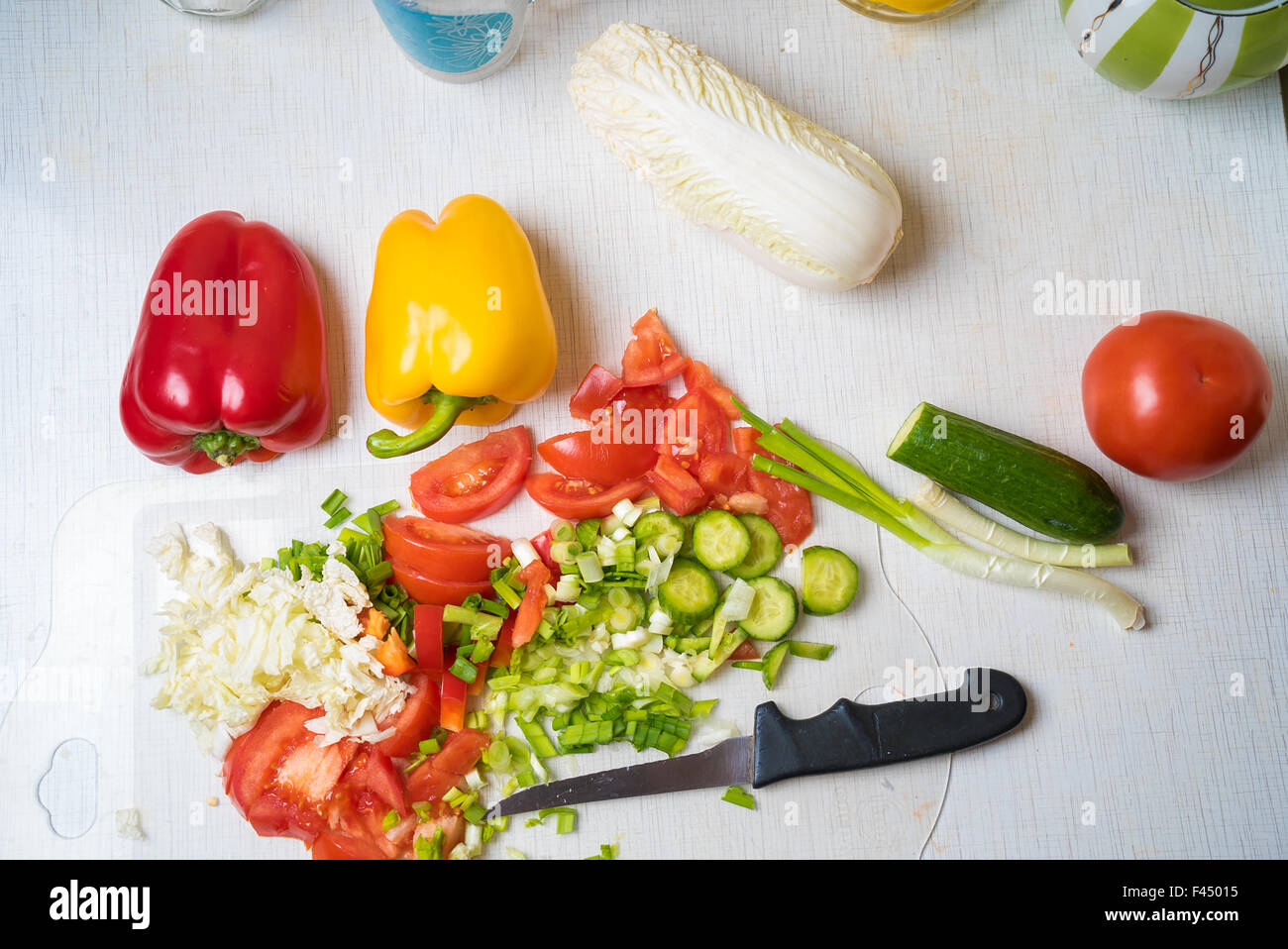 vegetables in the kitchen Stock Photo - Alamy