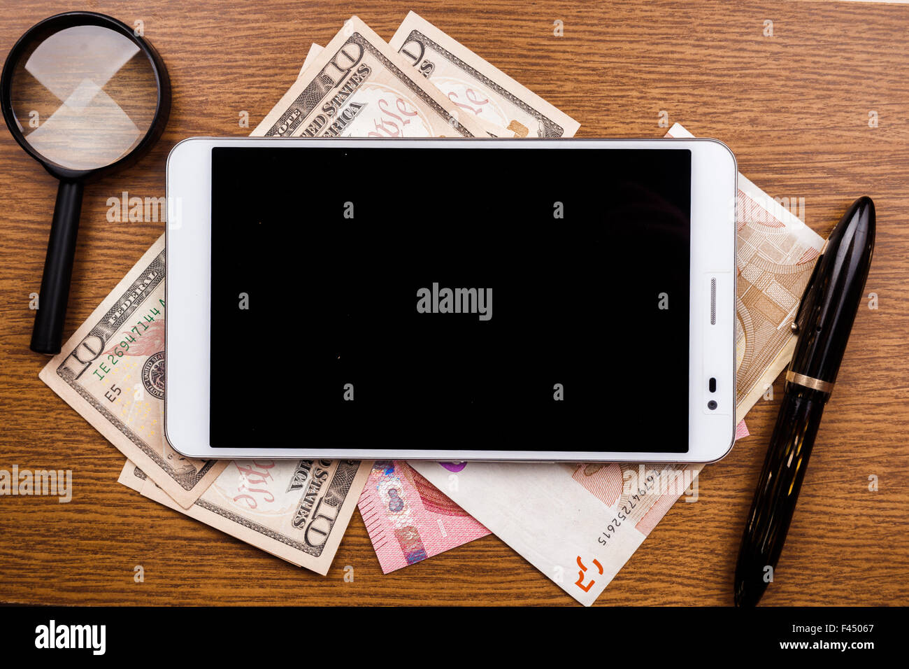 Mobile device concept background Stock Photo - Alamy