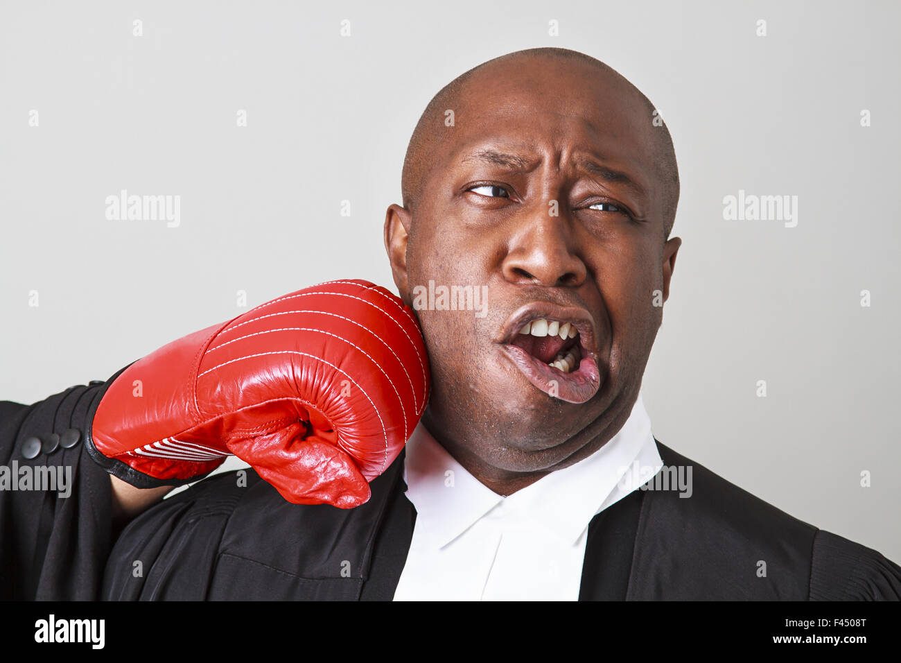 Taking a punch Stock Photo - Alamy