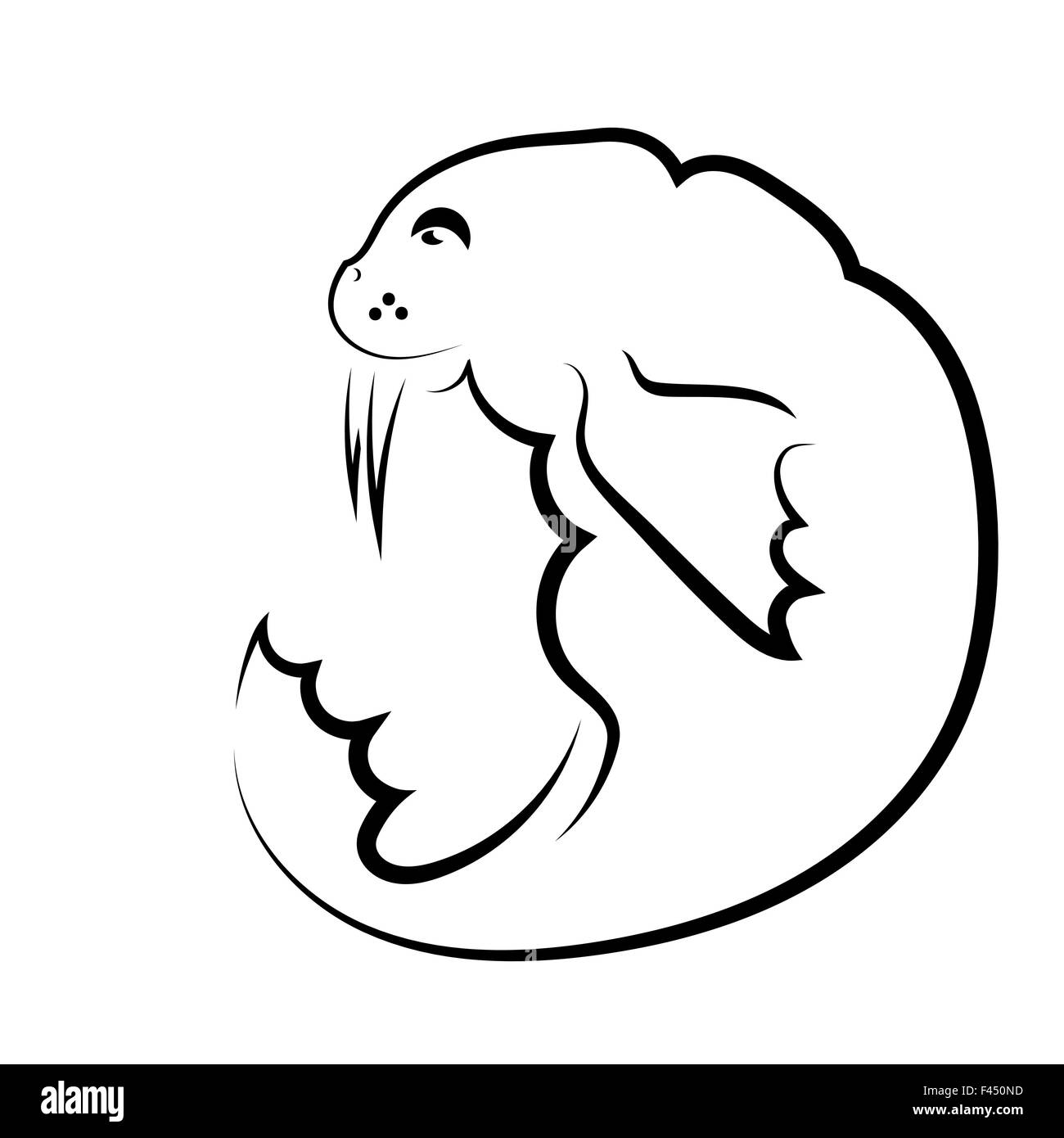 Walrus symbol hi-res stock photography and images - Alamy