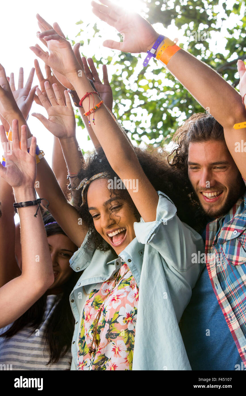 Music fans enjoying live music Stock Photo - Alamy