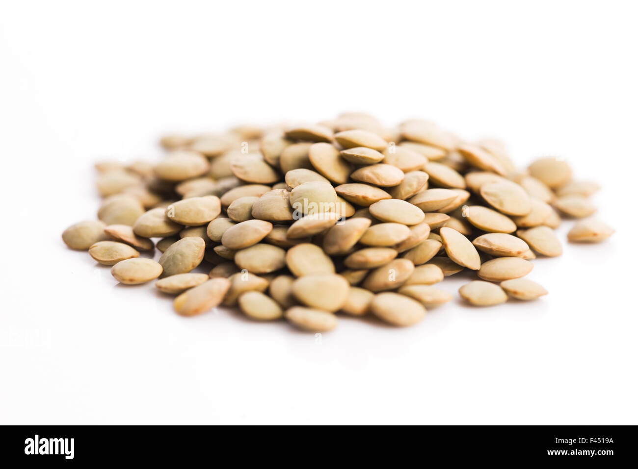 Lentils Isolated on White Background Stock Photo - Alamy