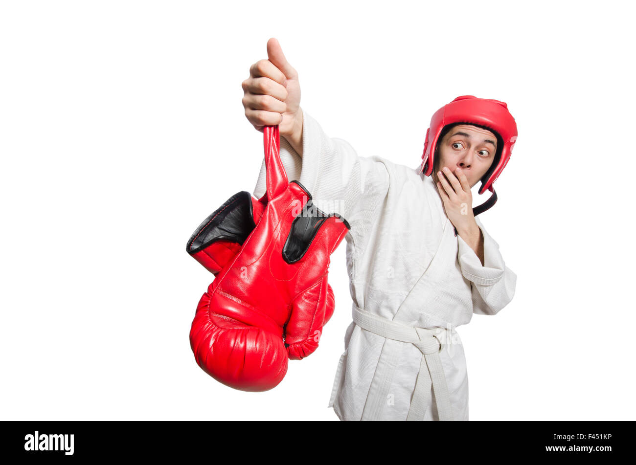 Man boxer isolated on white Stock Photo - Alamy