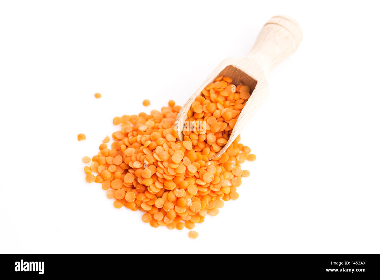Lentils Isolated on White Background Stock Photo - Alamy