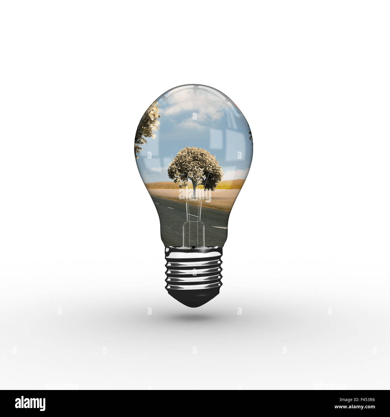 Composite image of empty light bulb Stock Photo - Alamy