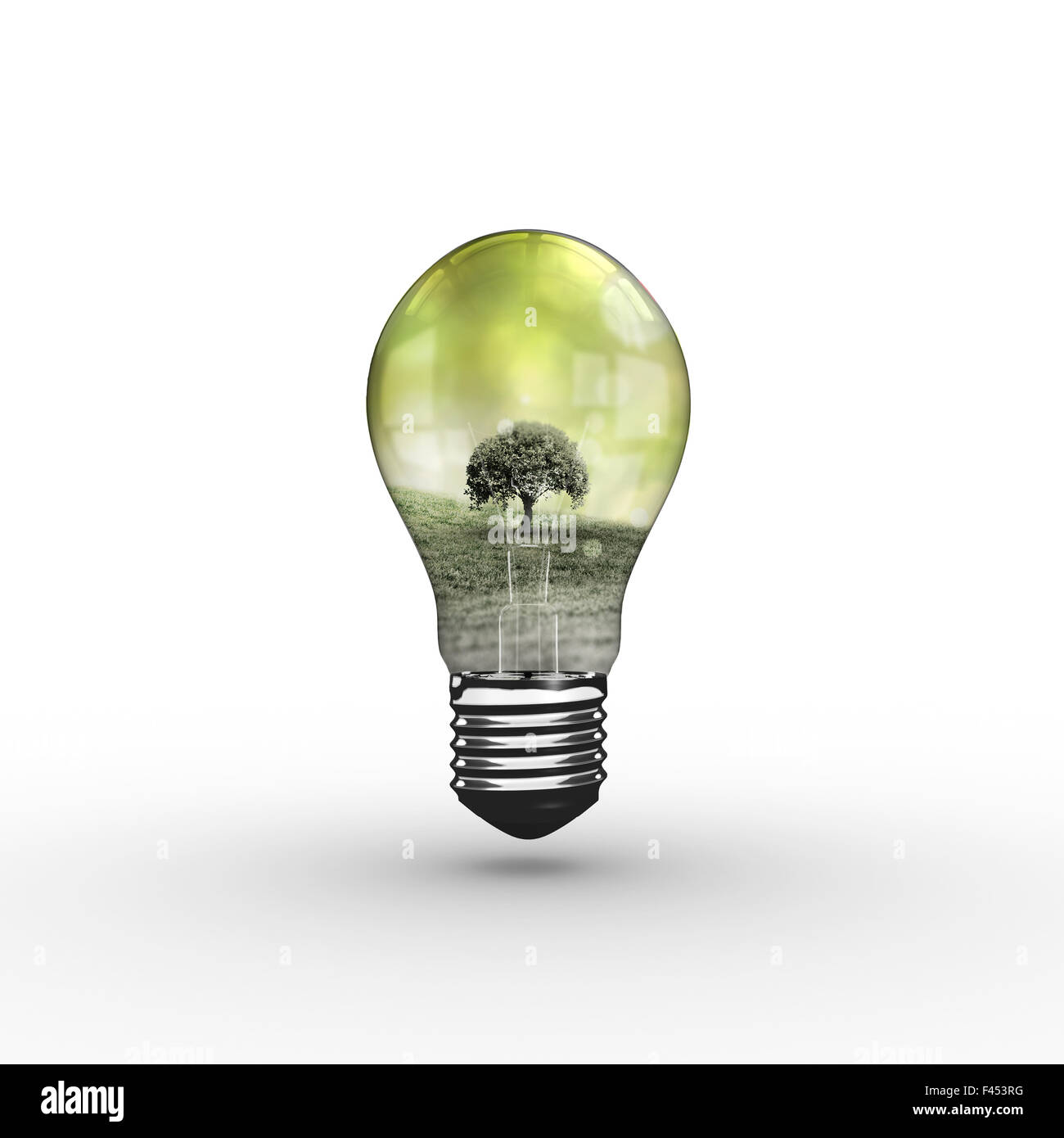 Composite image of empty light bulb Stock Photo - Alamy