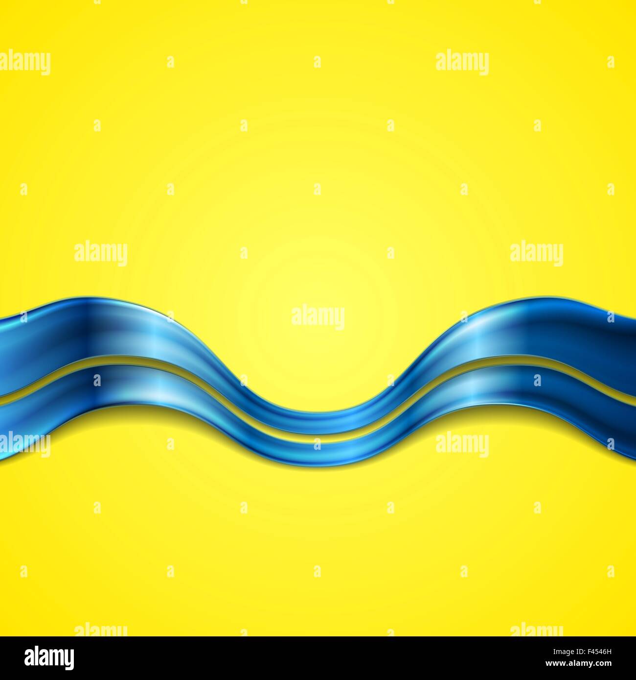Abstract contrast yellow blue wavy background Stock Photo - Alamy