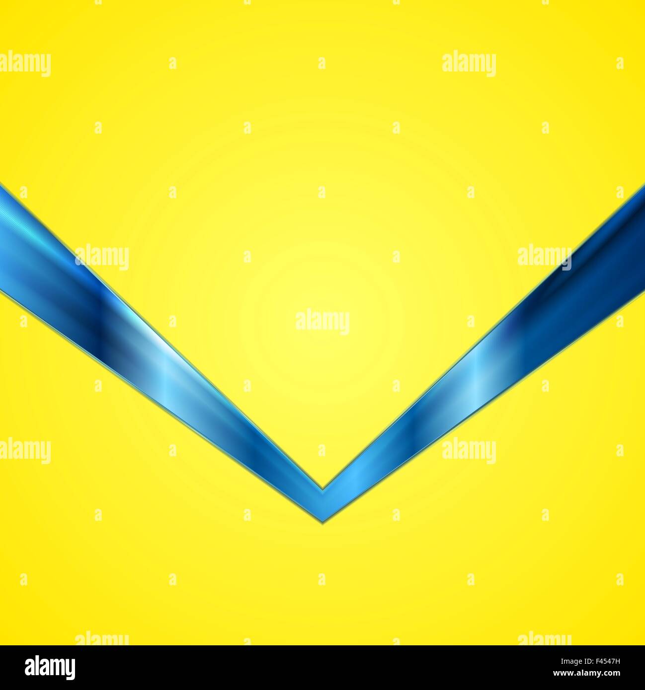 Abstract contrast yellow blue tech background Stock Photo - Alamy