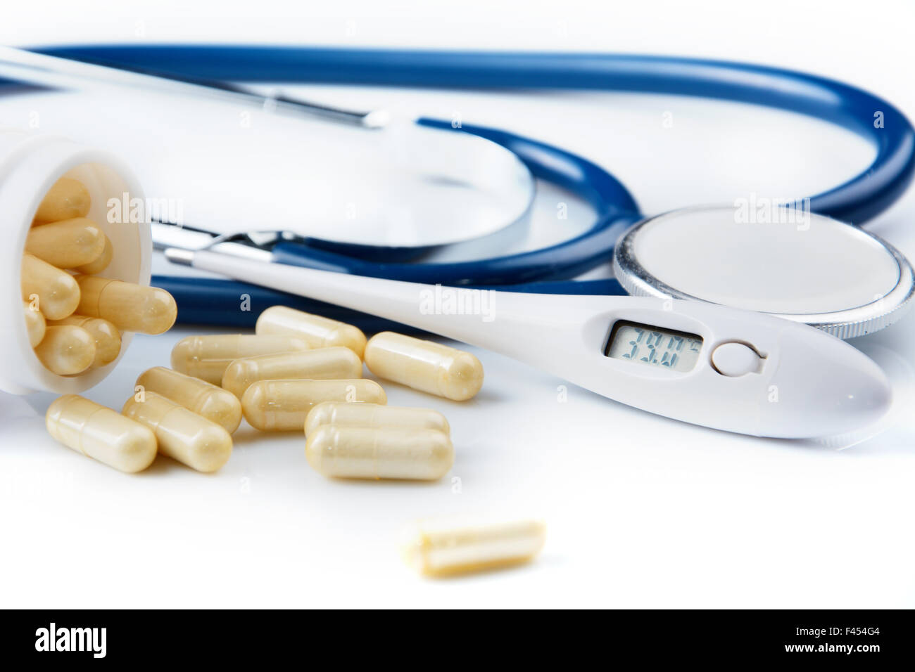 Medications on the table Stock Photo - Alamy