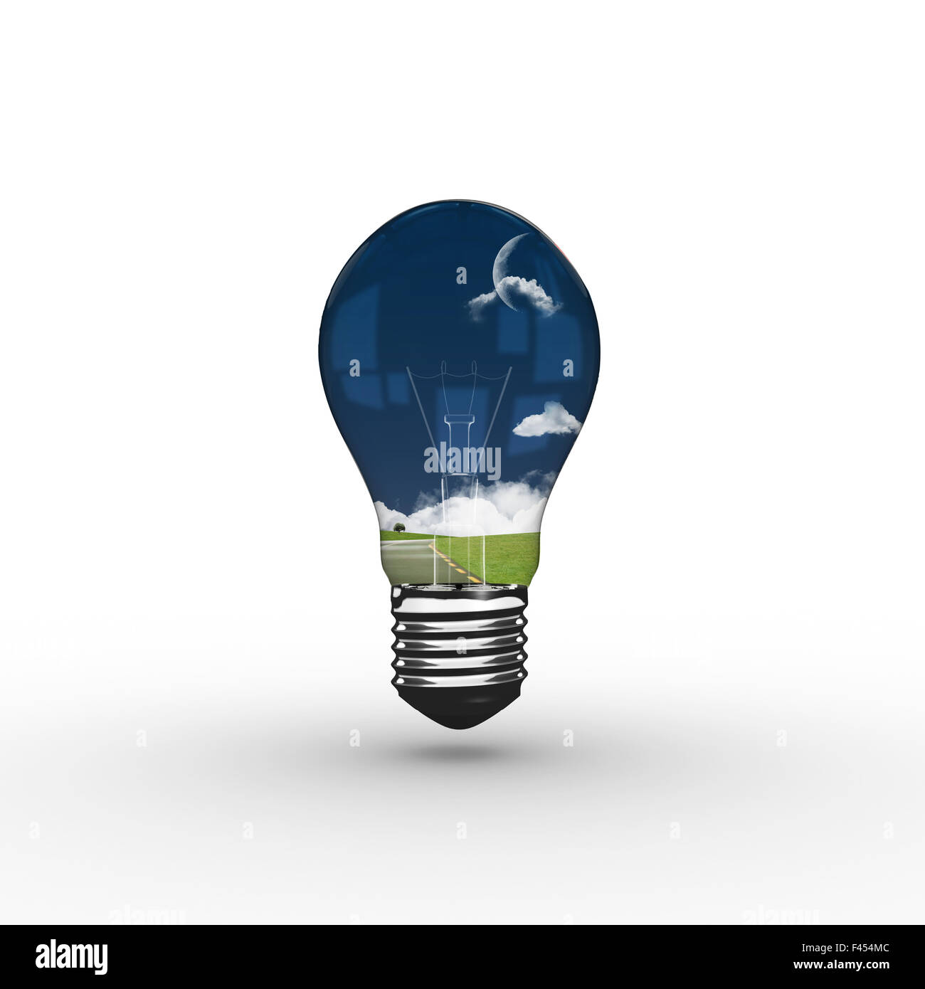 Composite image of empty light bulb Stock Photo - Alamy