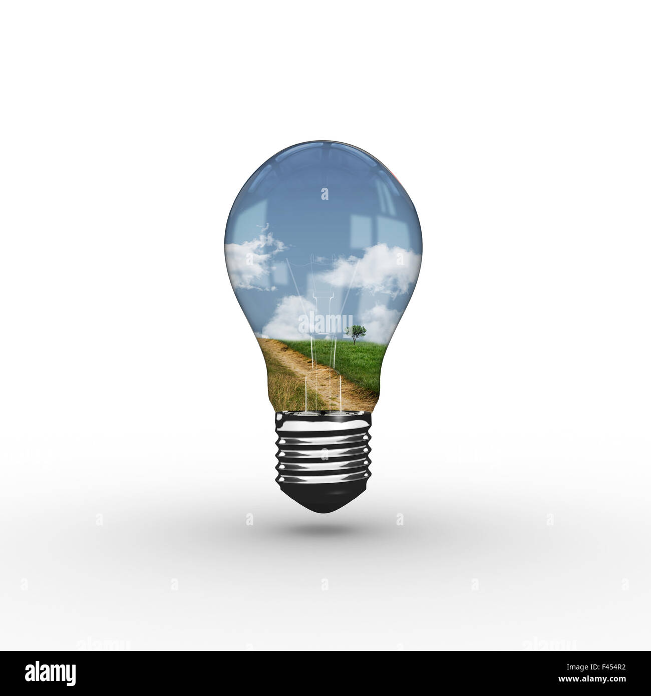 Composite image of empty light bulb Stock Photo - Alamy