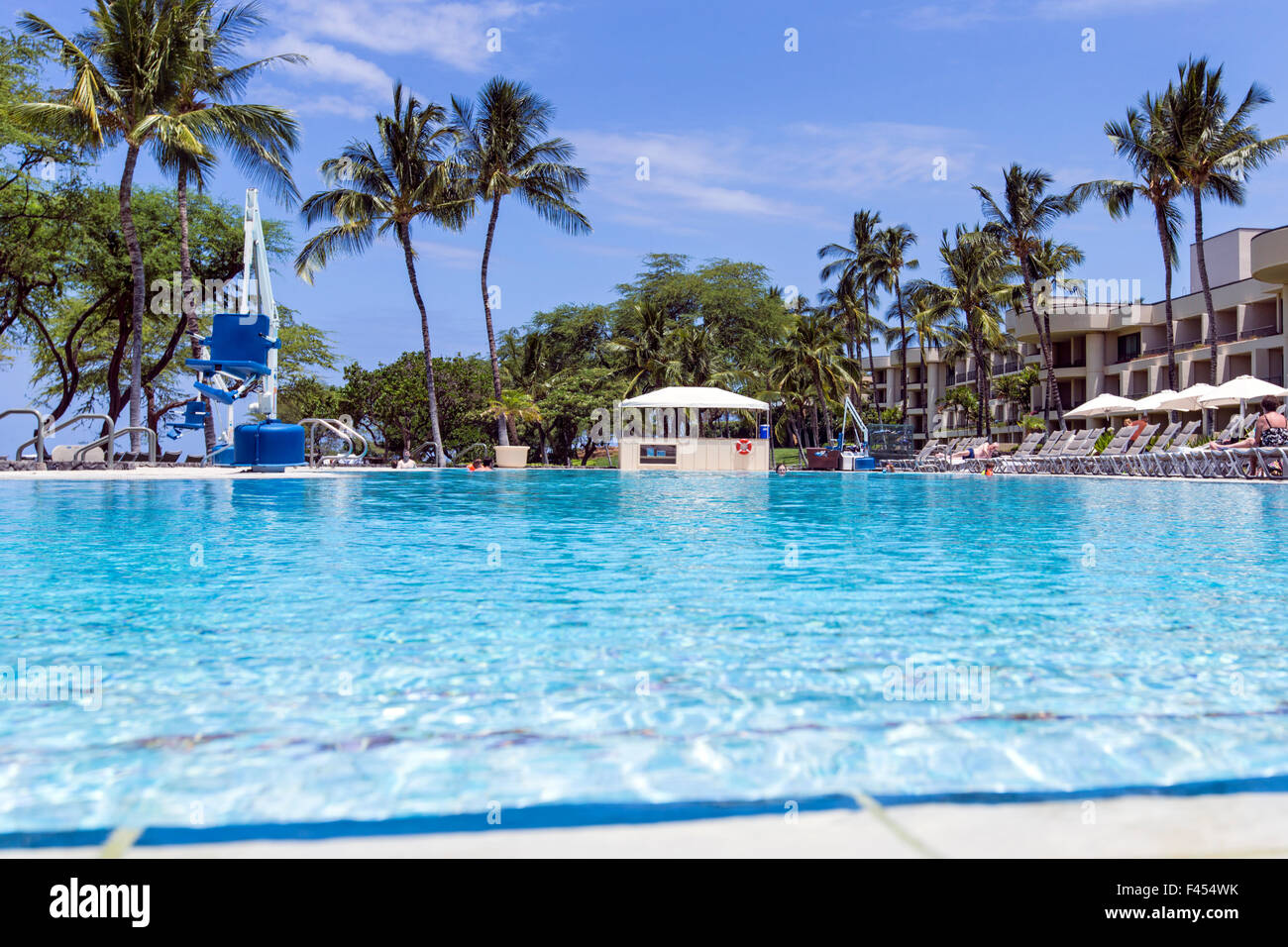 Swimming pool, Hapuna Beach Prince Hotel & Golf Course, with beach ...