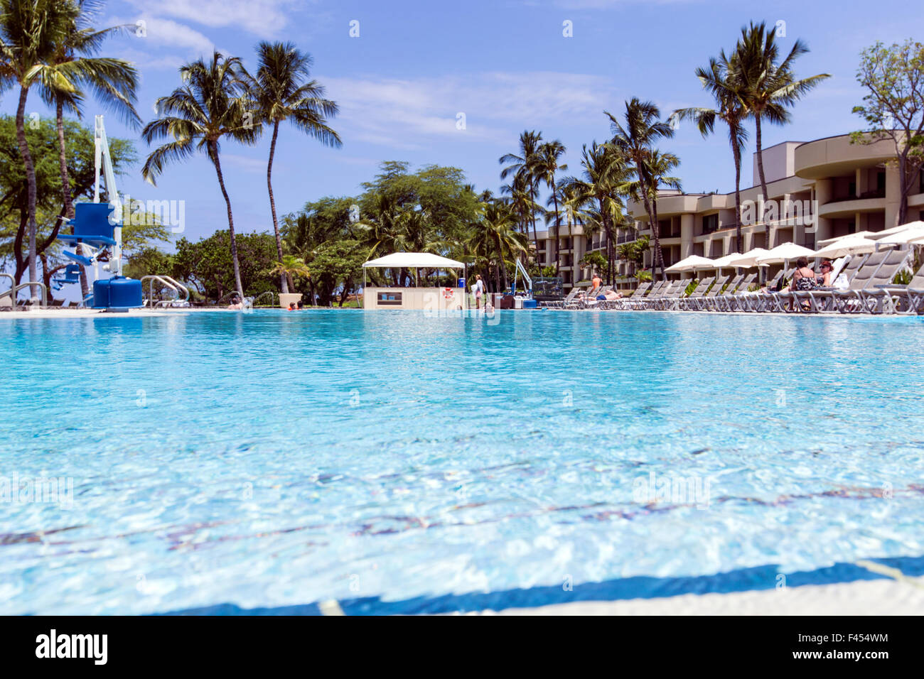 Swimming pool, Hapuna Beach Prince Hotel & Golf Course, with beach ...