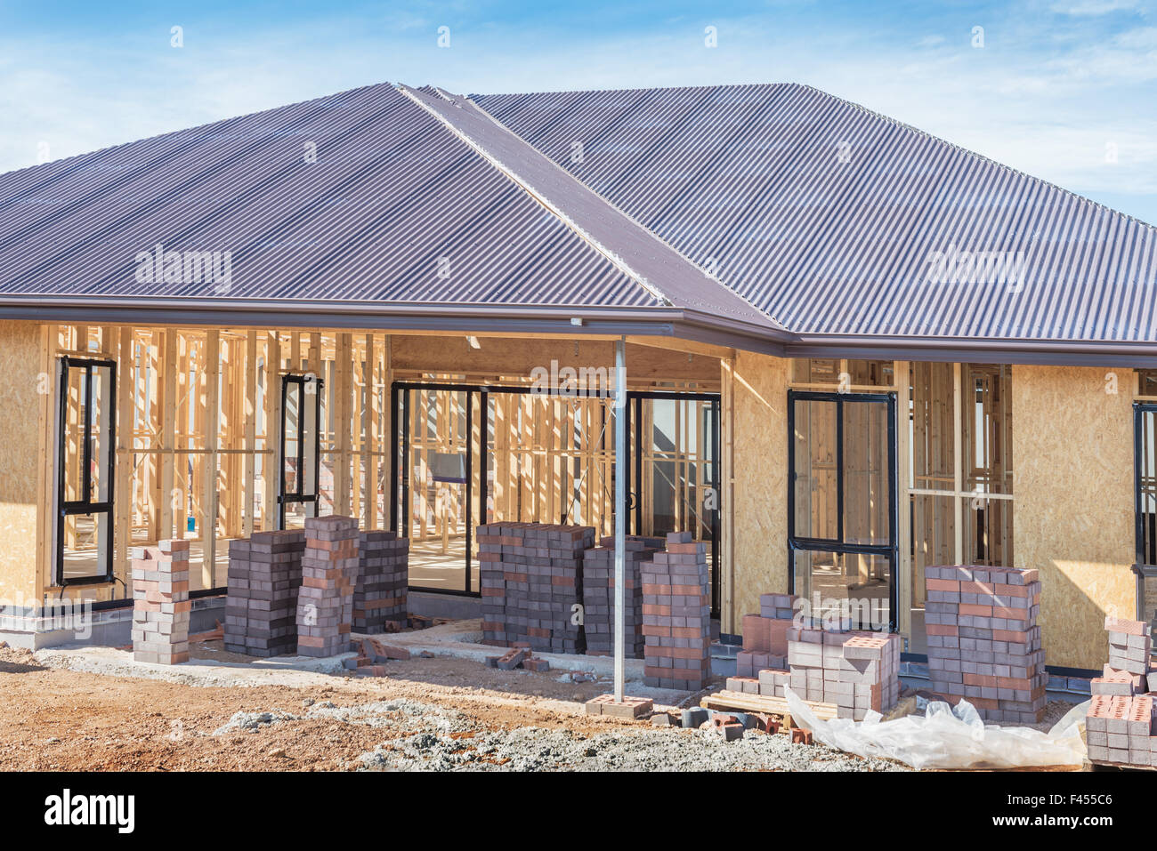 New home construction Stock Photo - Alamy