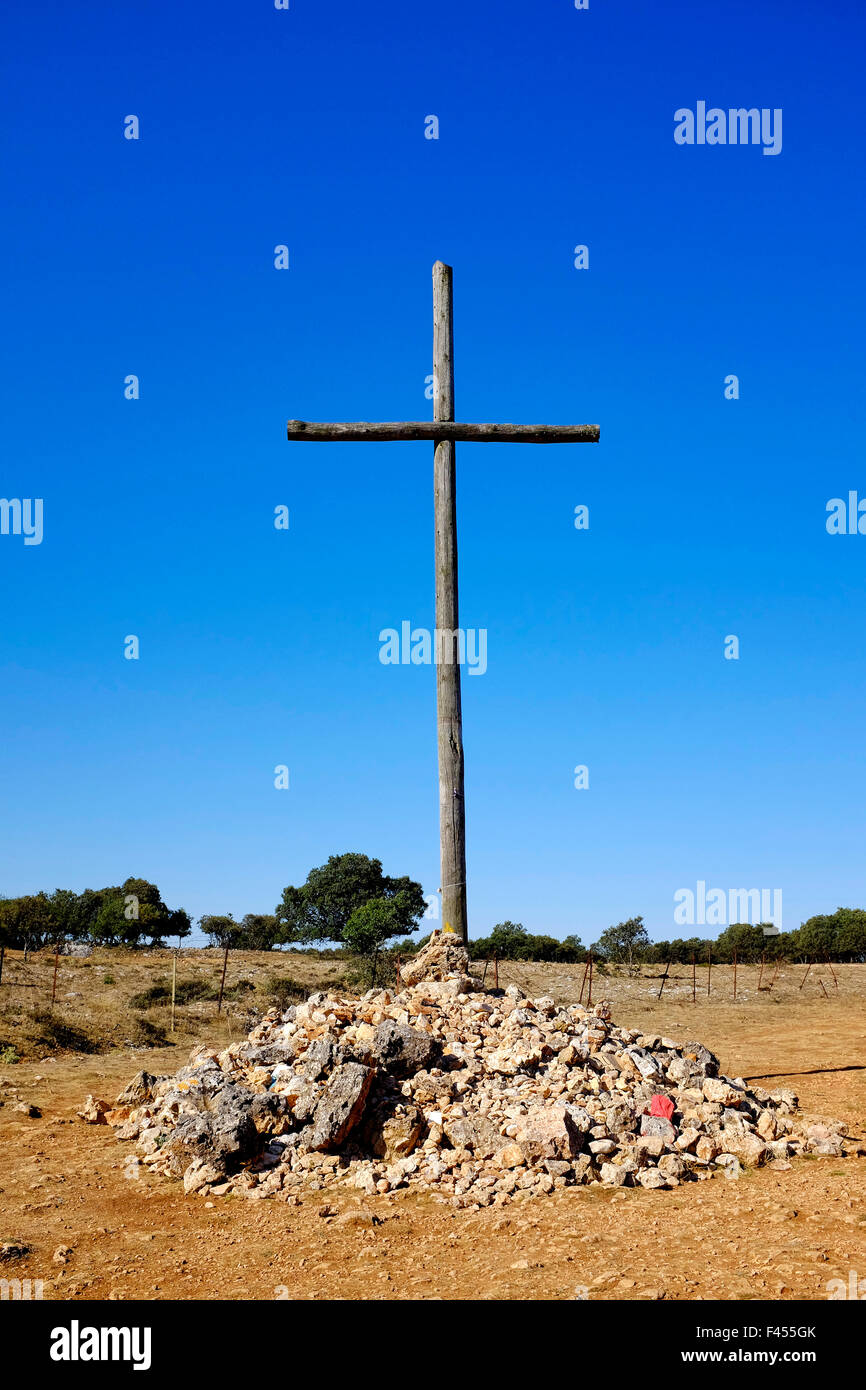 Cross on the Way of Saint James (Camino de Santiago), Atapuerca ...