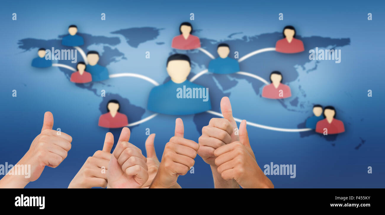 Earth world globe thumbs up hi-res stock photography and images - Alamy
