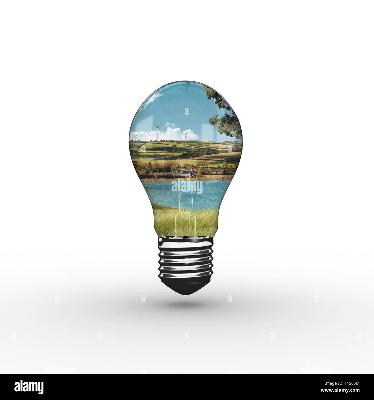 Composite image of empty light bulb Stock Photo - Alamy