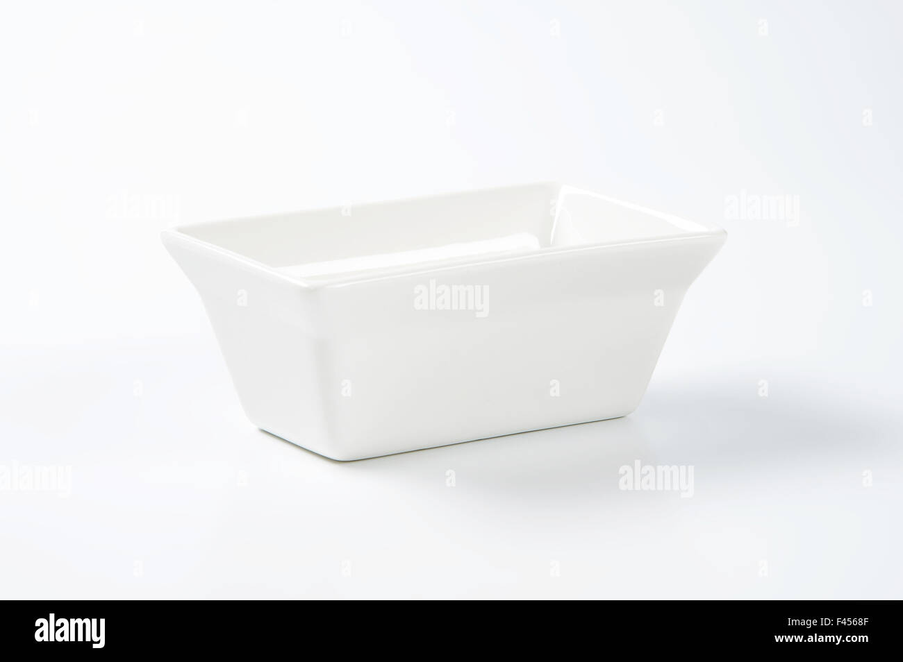 white rectangular bowl on white background Stock Photo - Alamy