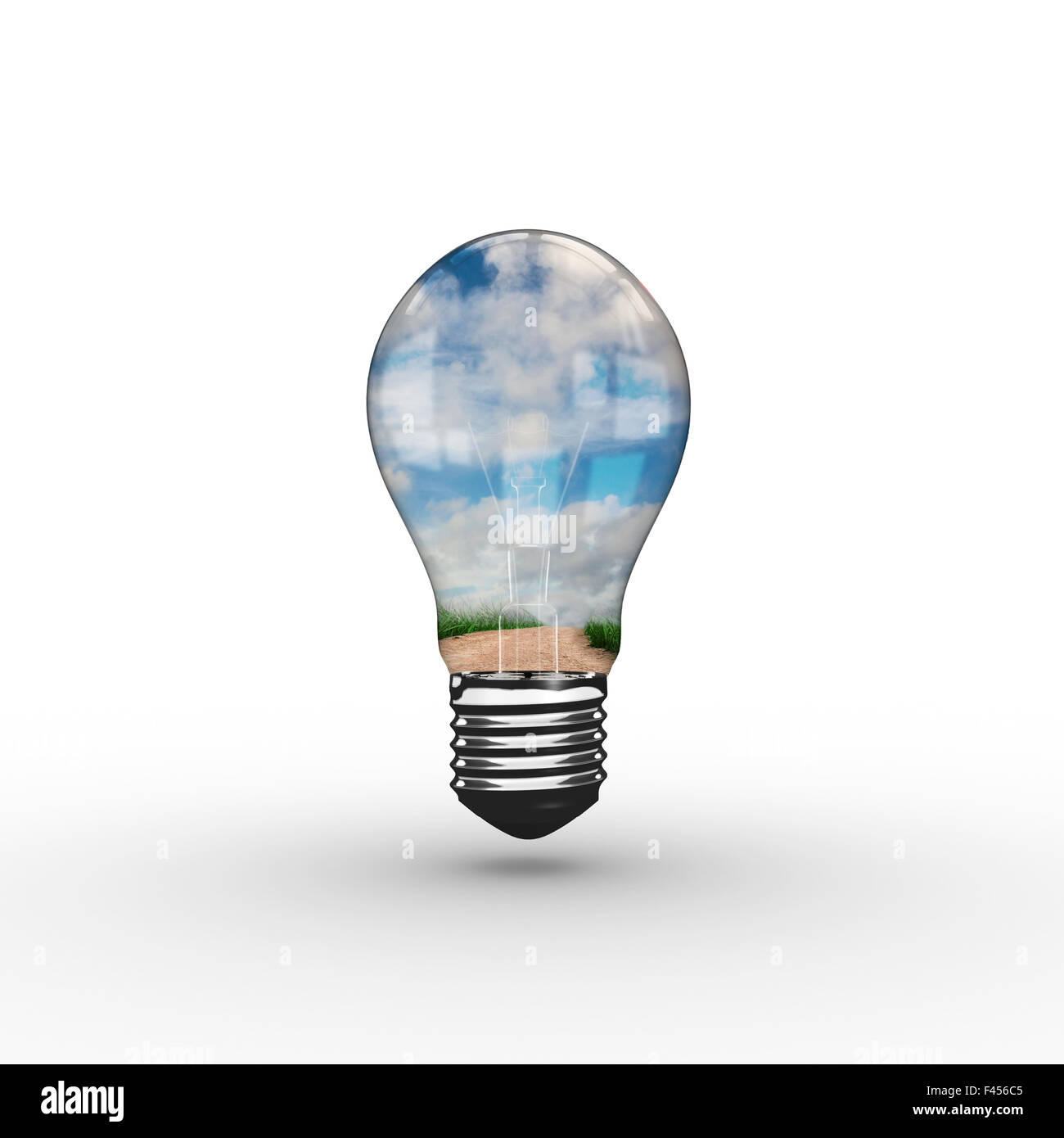 Composite image of empty light bulb Stock Photo - Alamy