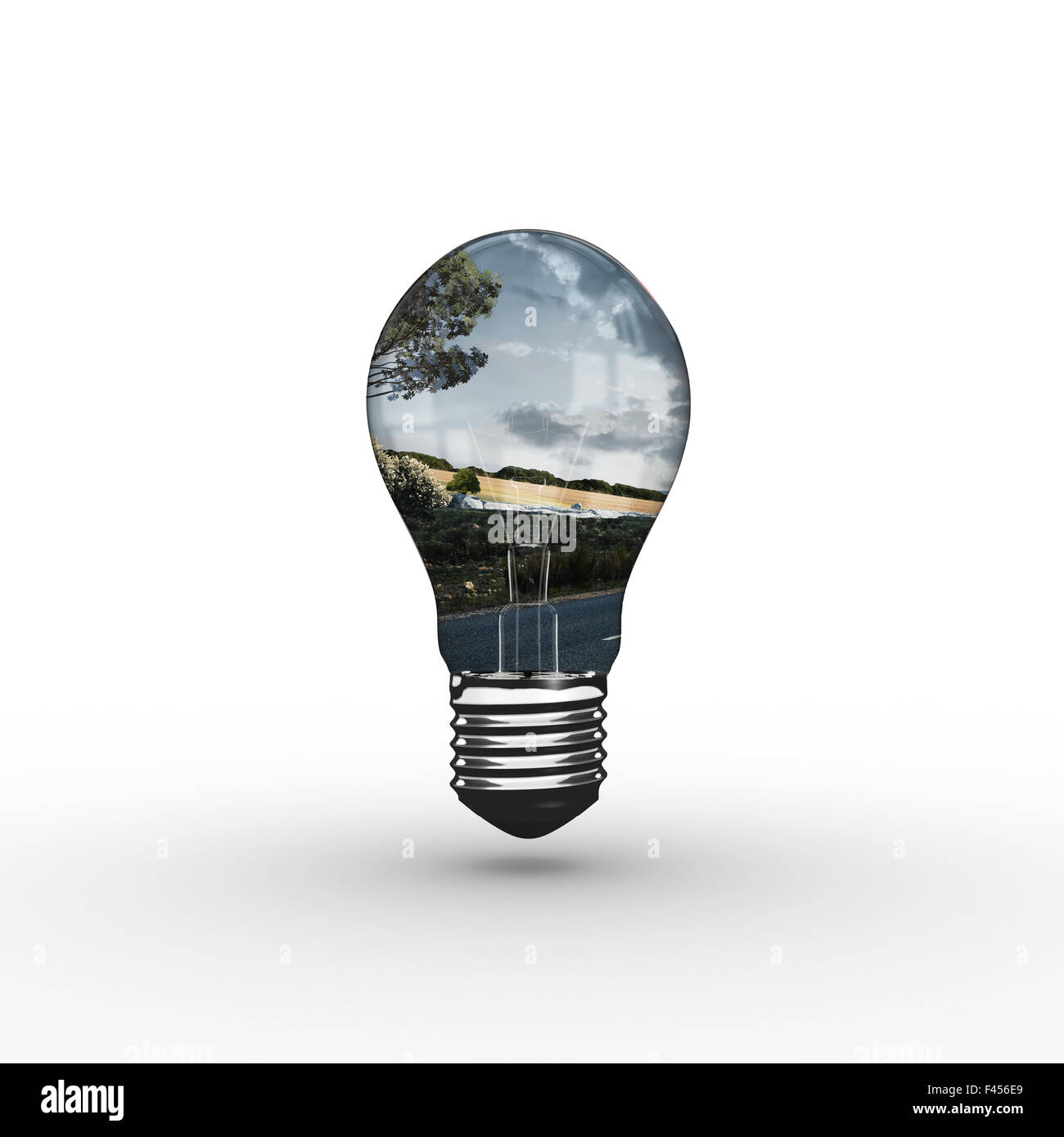 Composite image of empty light bulb Stock Photo - Alamy