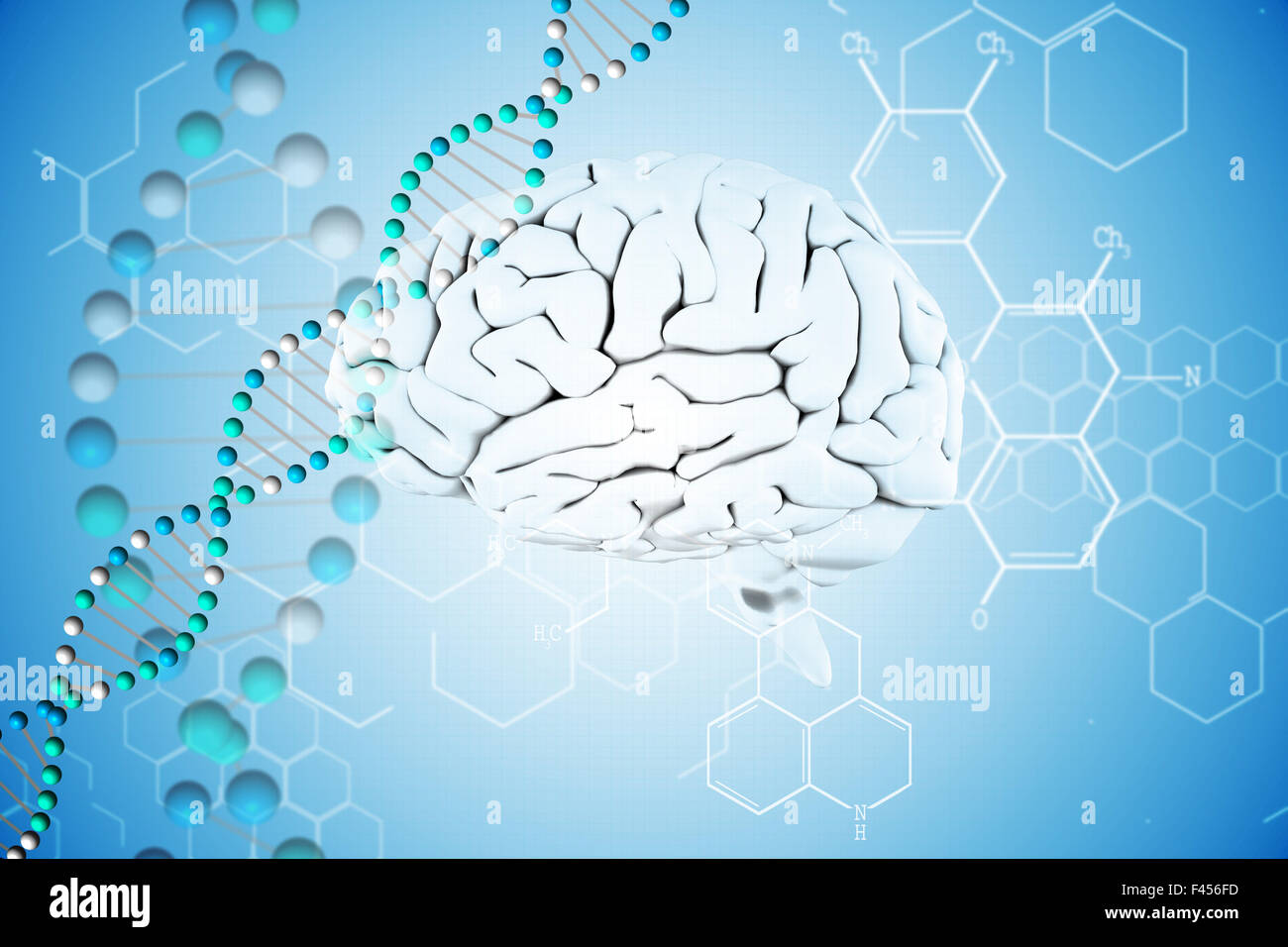 Dna genes brain hi-res stock photography and images - Alamy