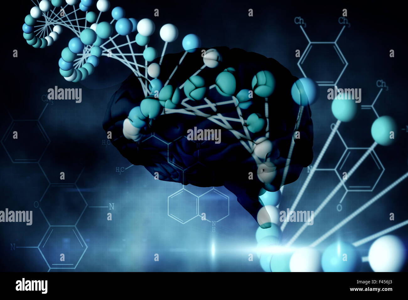 Genes dna brain hi-res stock photography and images - Alamy