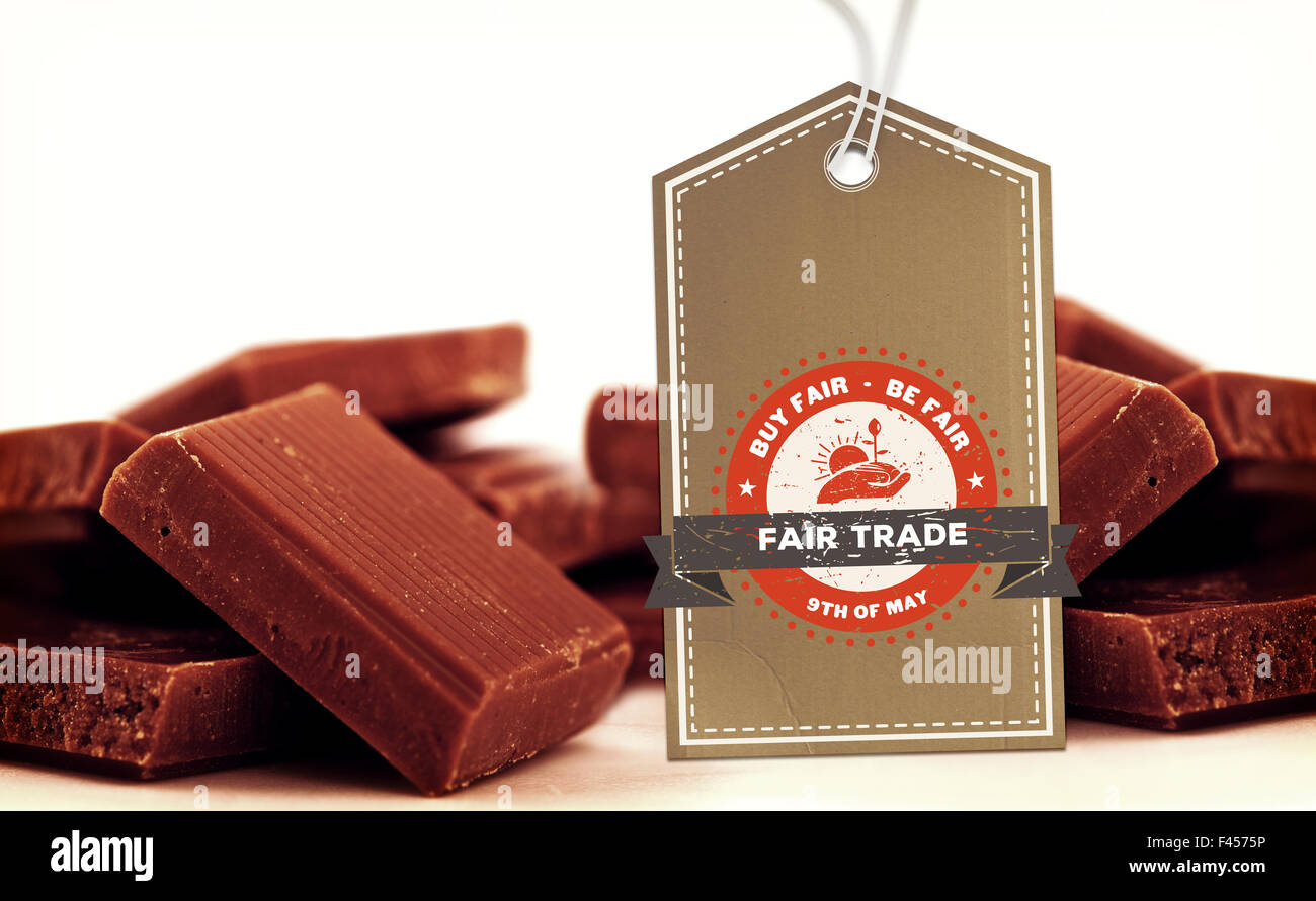 Composite image of fair trade graphic Stock Photo - Alamy