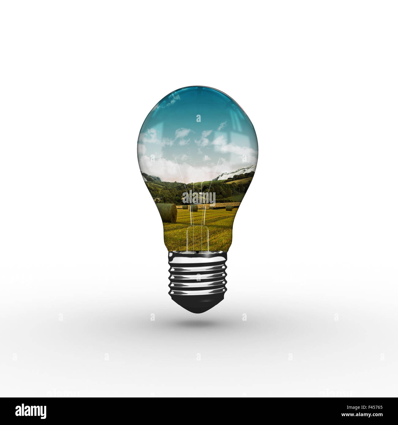 Composite image of empty light bulb Stock Photo - Alamy