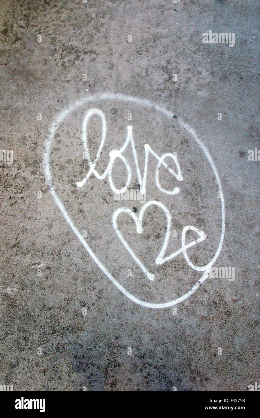 Pavement Spray Painted Sign High Resolution Stock Photography and ...