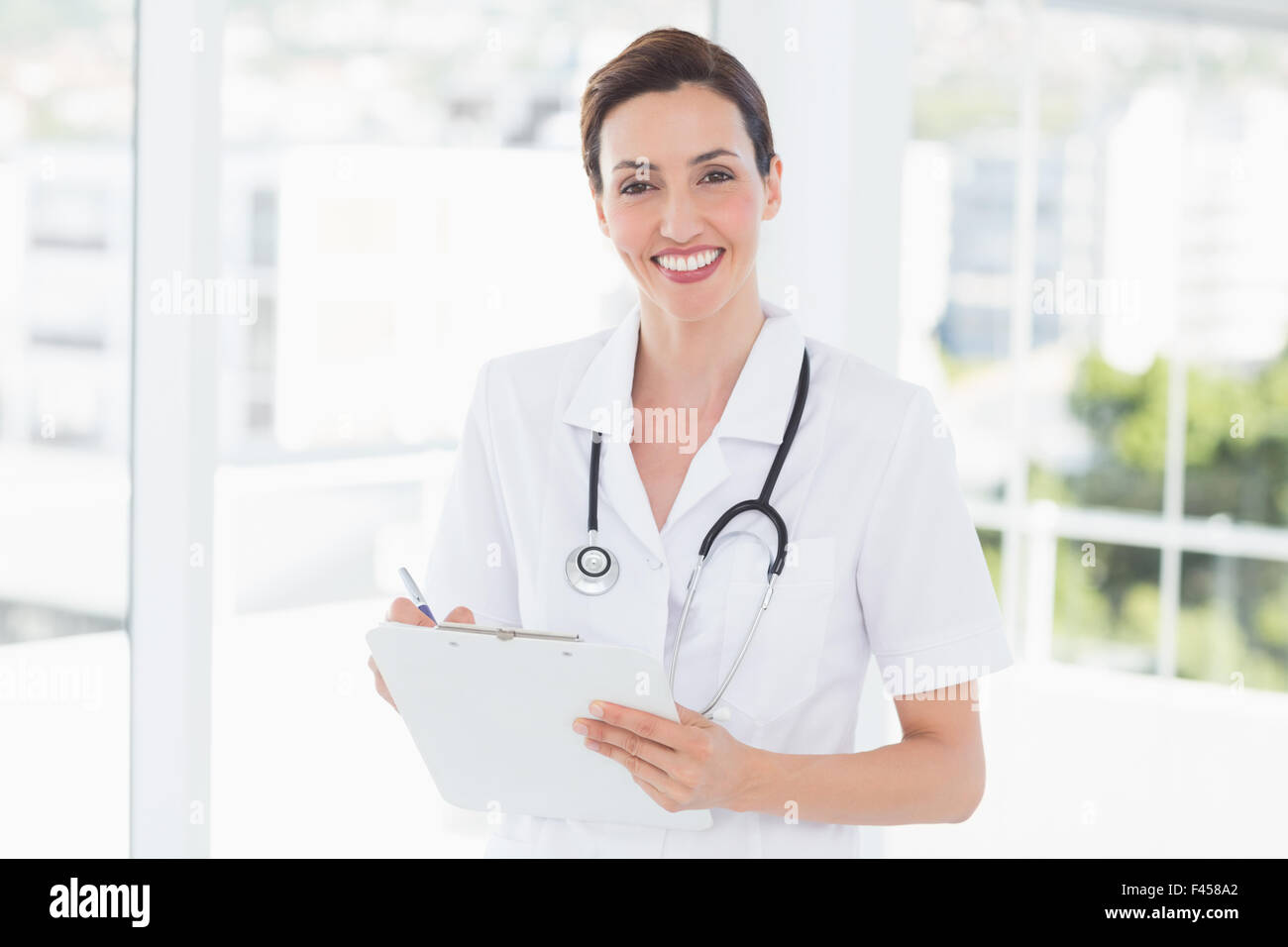 Lab coat stethoscope files hi-res stock photography and images - Alamy