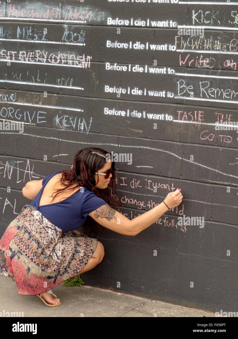 A public art project in New Orleans created by local artist Candy Chang ...