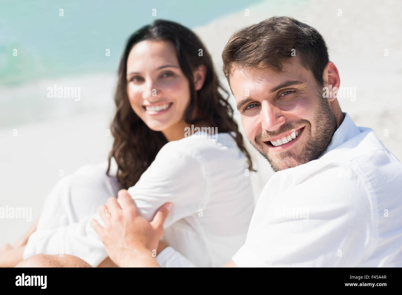 happy couple smiling Stock Photo - Alamy
