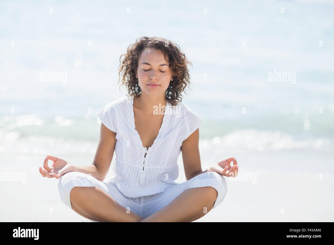 happy woman relaxing Stock Photo - Alamy