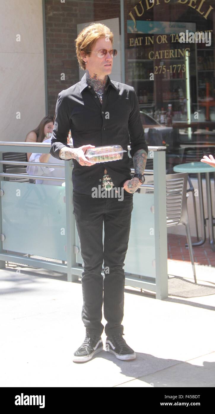 Buckcherry frontman, Josh Todd out and about in Beverly Hills carrying ...