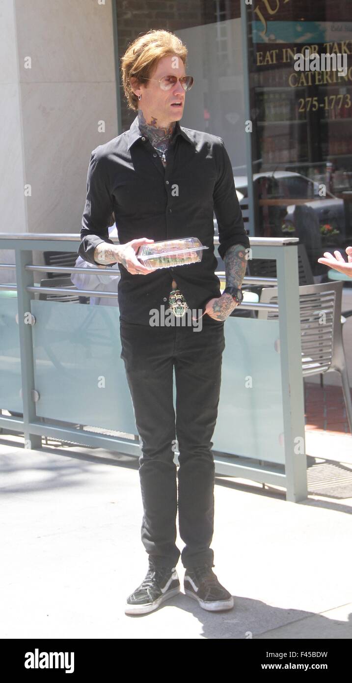 Buckcherry frontman, Josh Todd out and about in Beverly Hills carrying ...