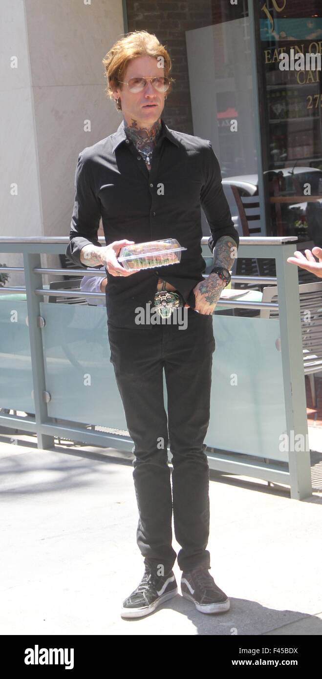 Buckcherry frontman, Josh Todd out and about in Beverly Hills carrying ...