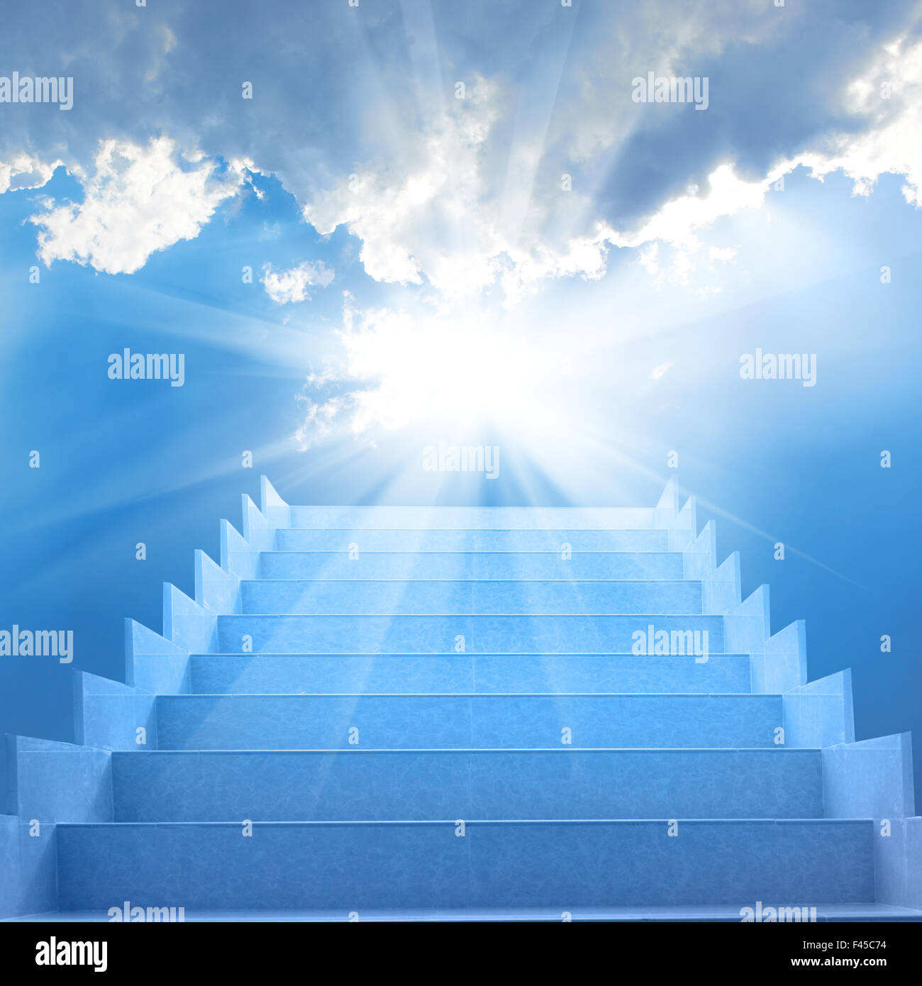 Stairs in the sky Stock Photo - Alamy